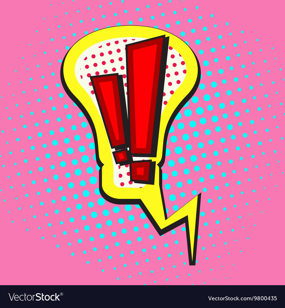 Pop art speech bubble Royalty Free Vector Image