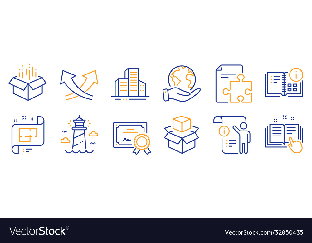 Set industrial icons such as technical Royalty Free Vector