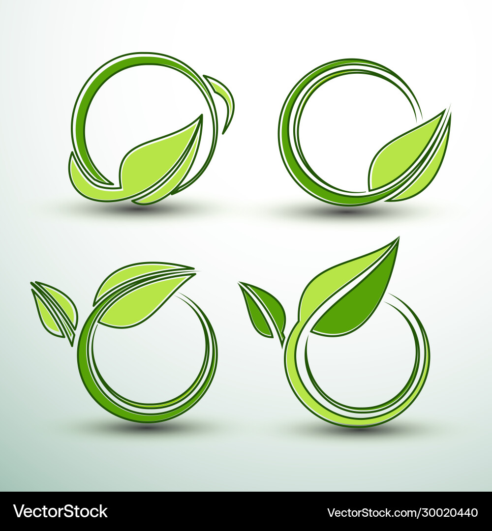 Eco labels Royalty Free Vector Image - VectorStock