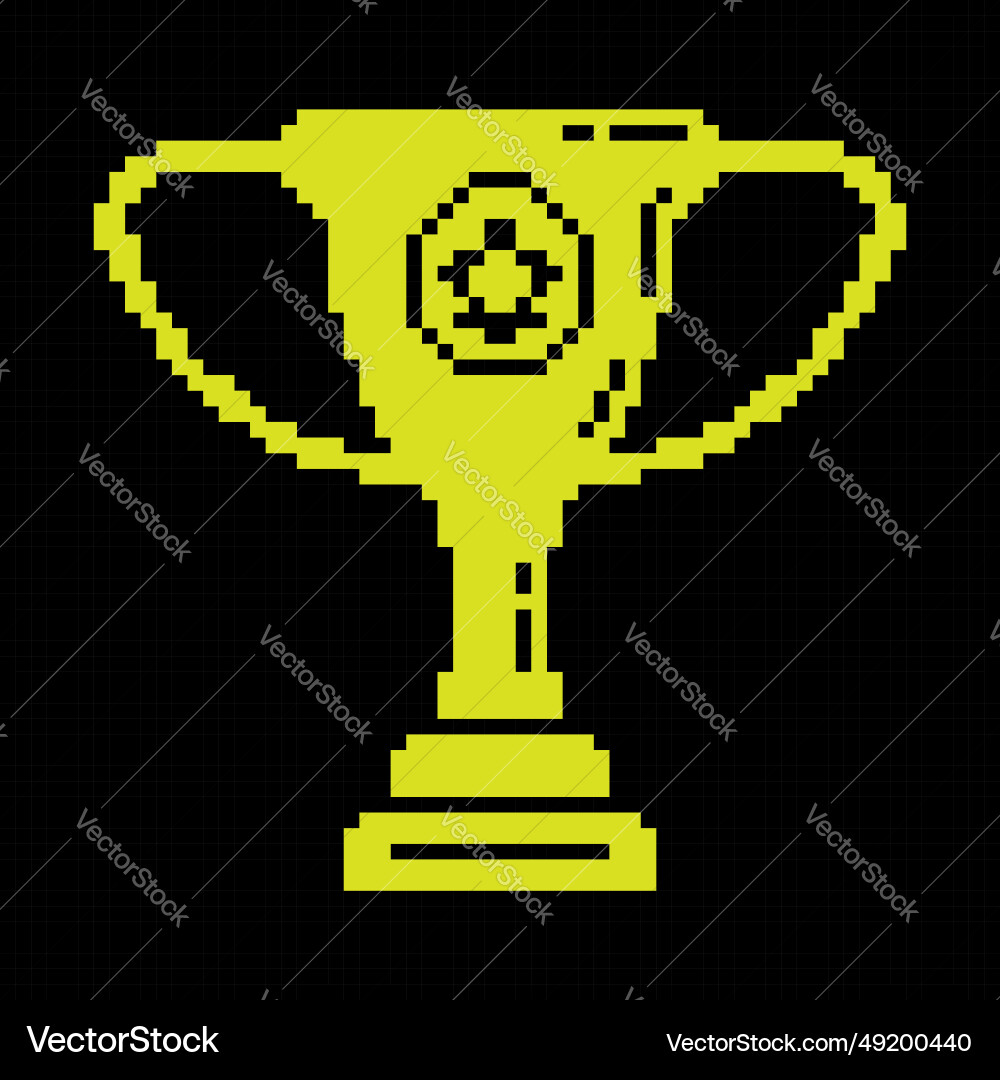 Prize sports cup for participation Royalty Free Vector Image
