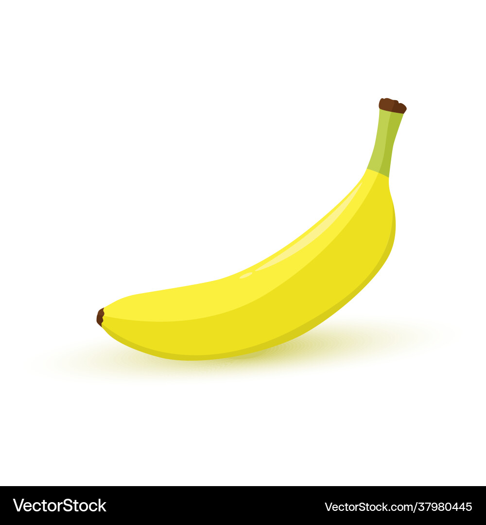 Banana fruit icon modern simple flat vegetarian Vector Image