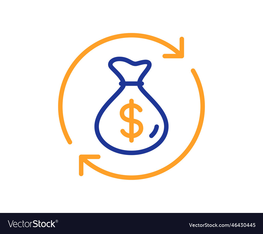 Change Money Line Icon Currency Exchange Sign Vector Image change-money-line-icon-currency-exchange-sign-vector-image