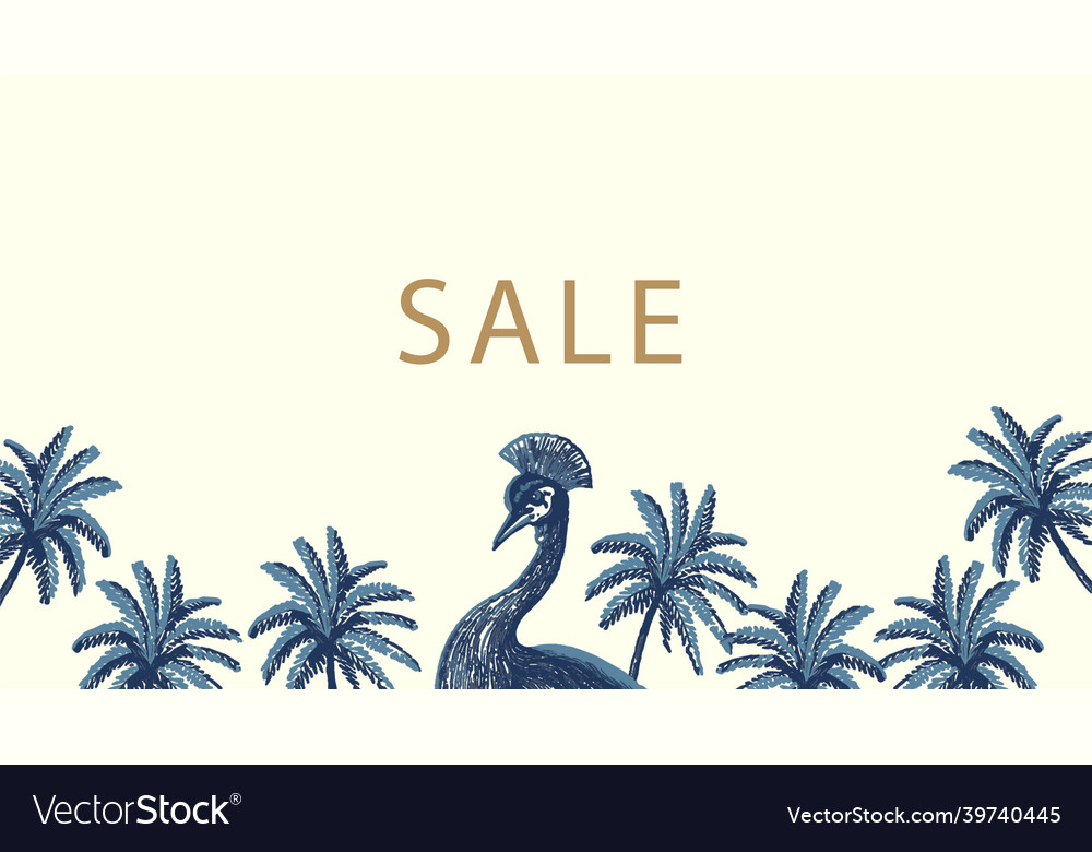 Editable summer banner templates in blue tone Vector Image