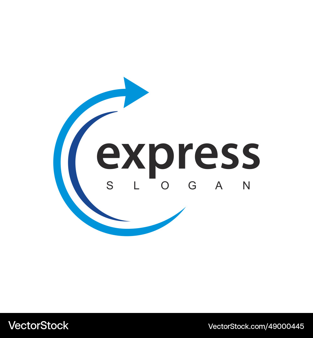 Express logo designs transport logistic delivery Vector Image
