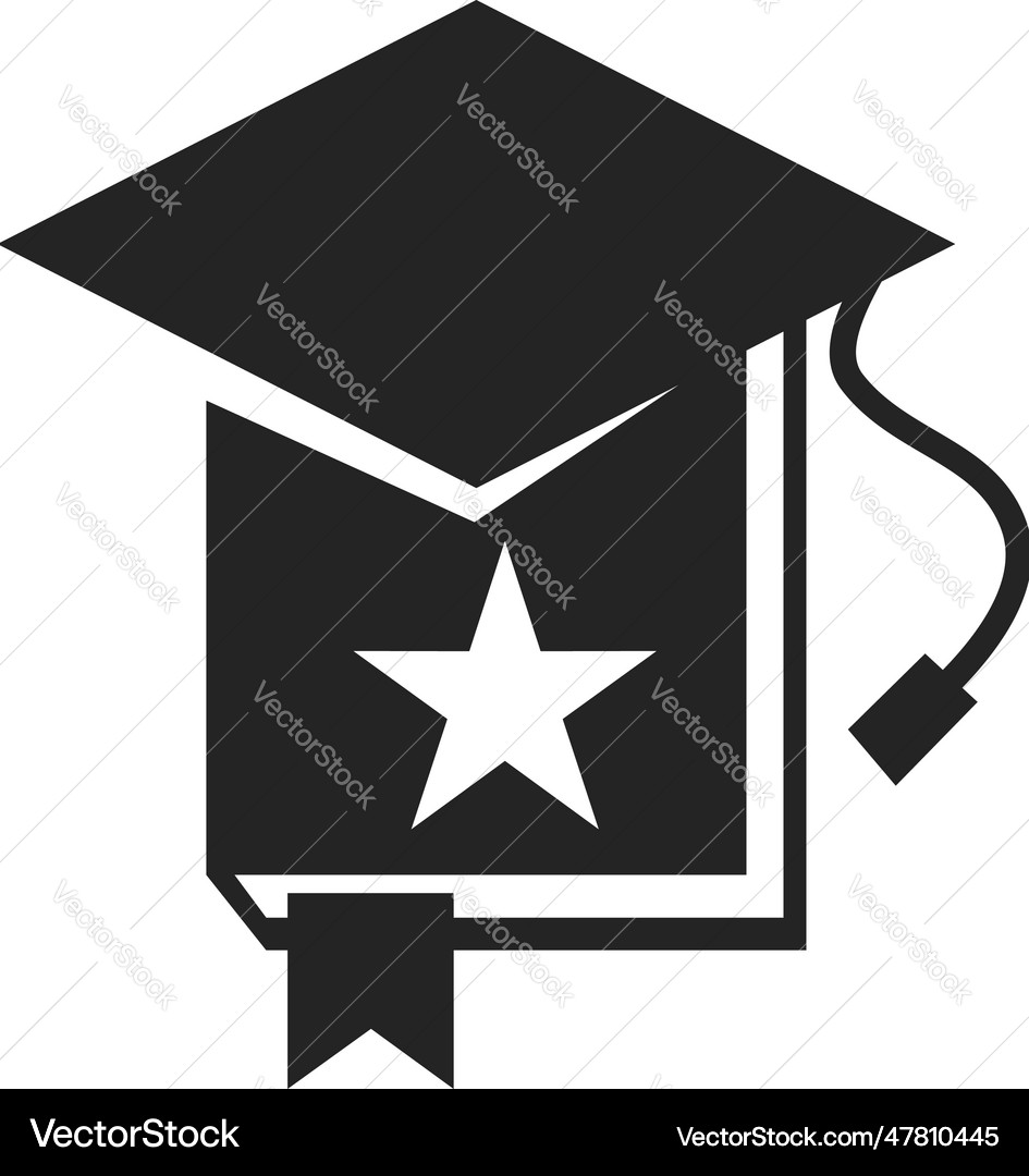 School logo template icon brand identity isolated Vector Image