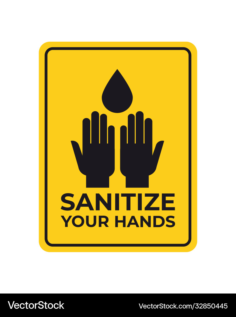 Warning sign for social distancing coronavirus Vector Image