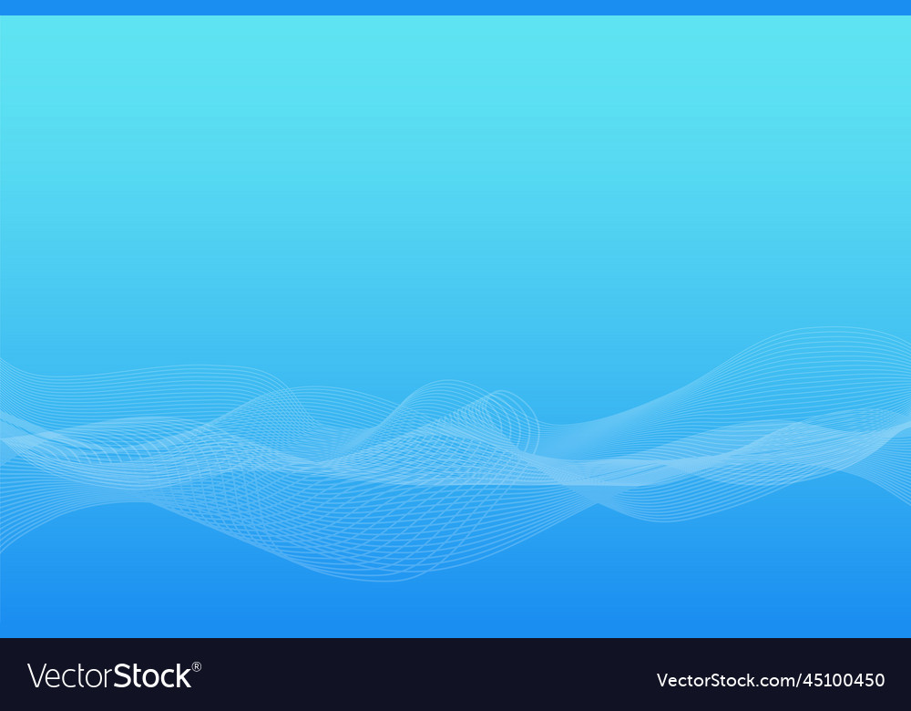 Abstract waves pattern blue background Royalty Free Vector