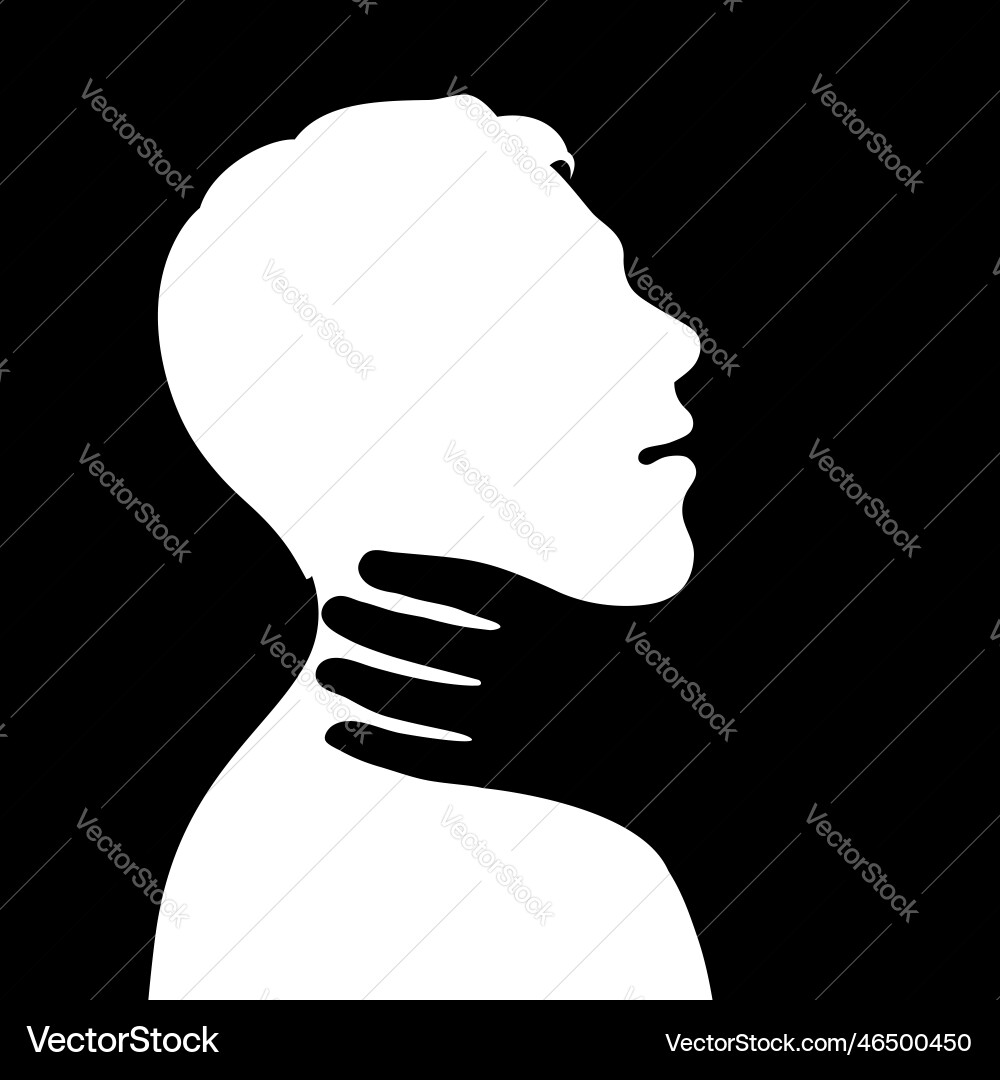 Abuse and victim concept Royalty Free Vector Image