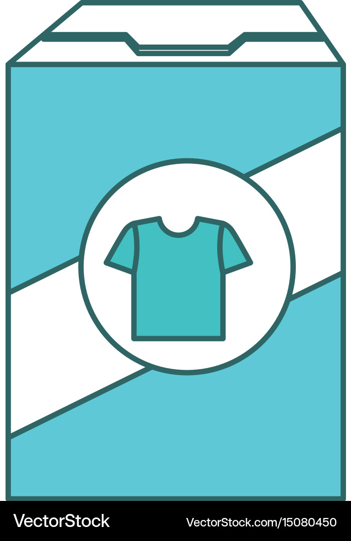 Detergent powder product icon Royalty Free Vector Image