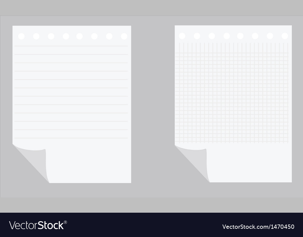 Empty paper sheets Royalty Free Vector Image - VectorStock