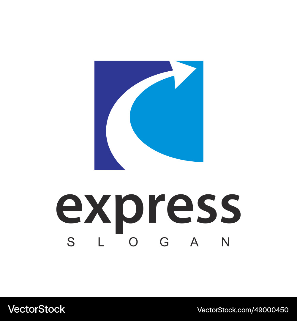 Express logo designs transport logistic delivery Vector Image