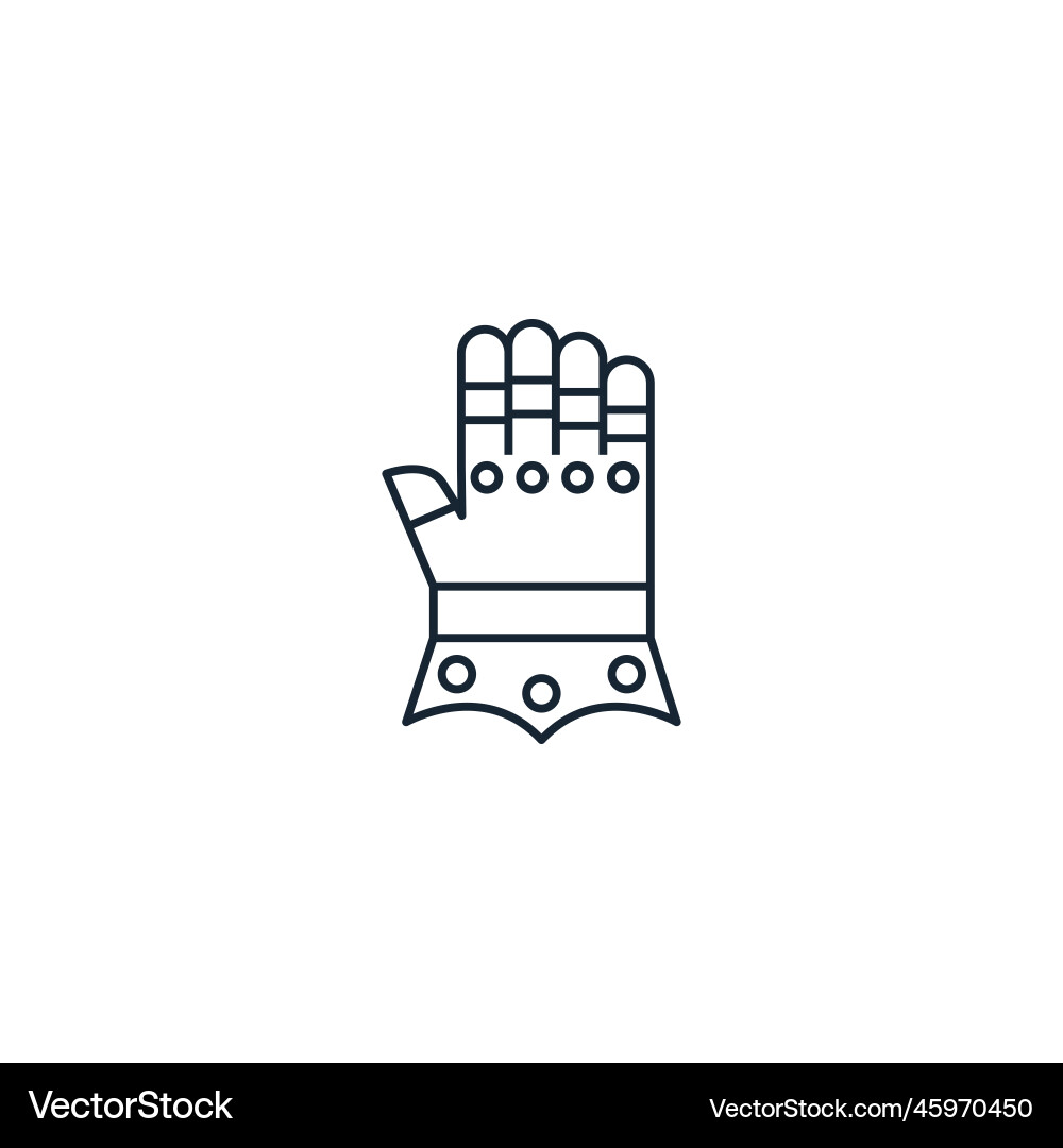 Gauntlet gloves creative icon from gaming icons Vector Image