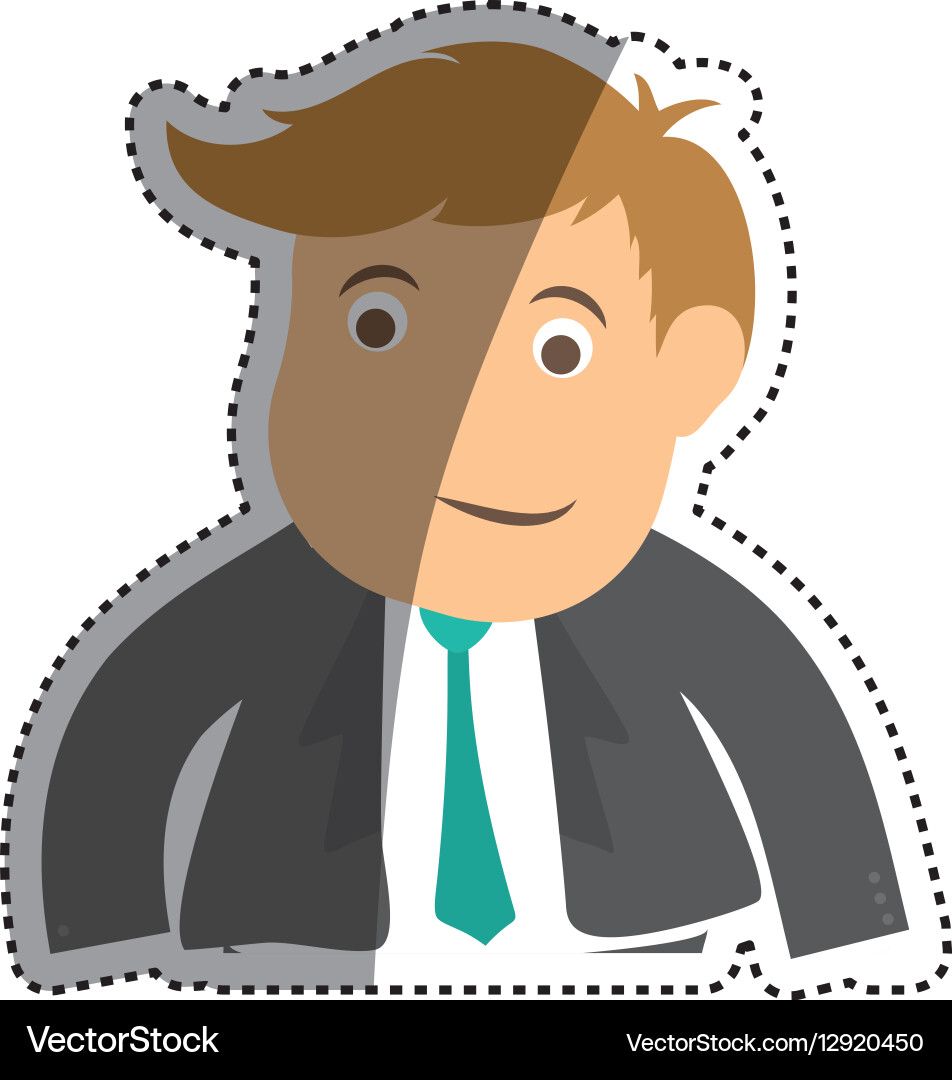 Successful businessman cartoon Royalty Free Vector Image