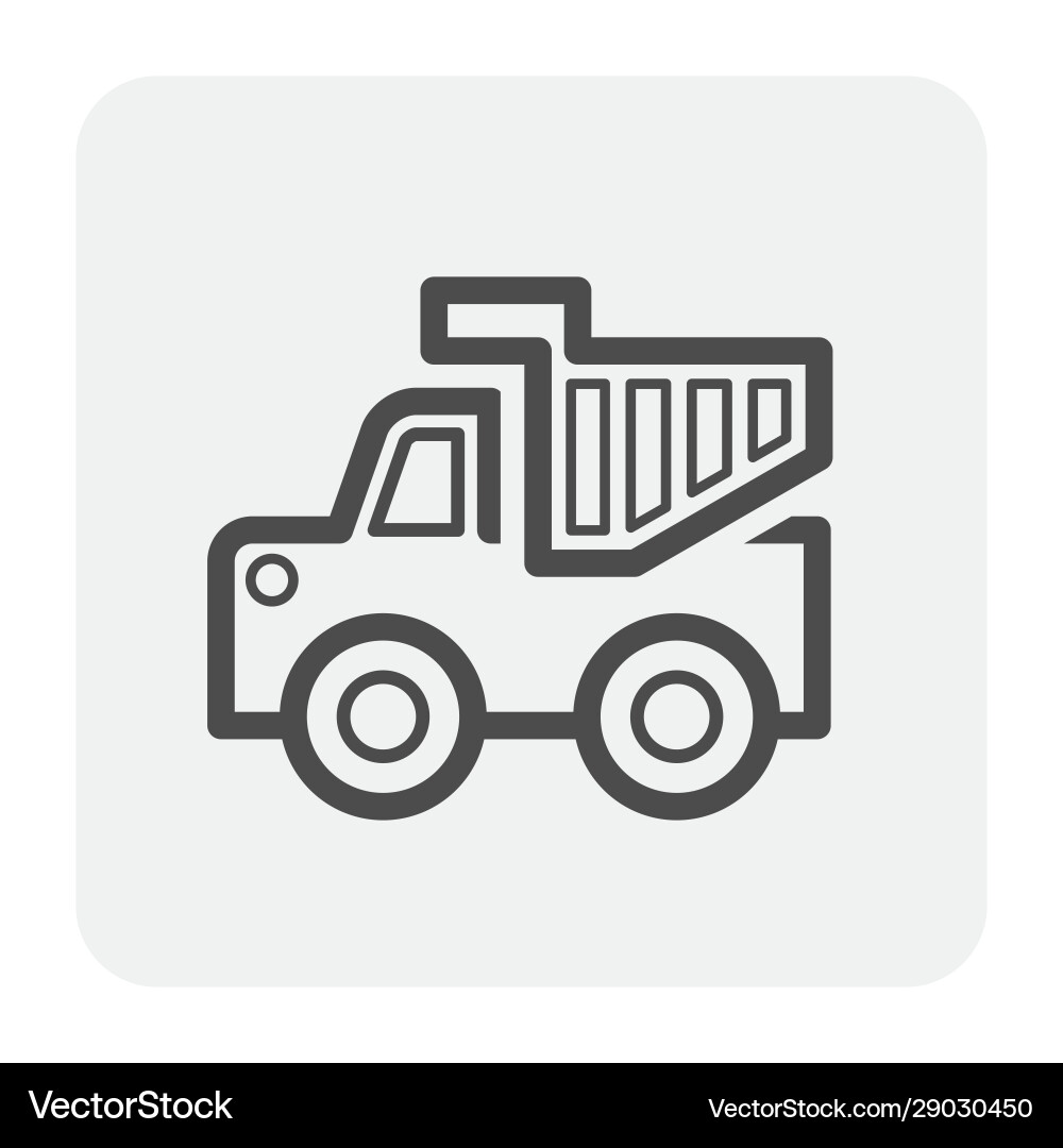 Tipper truck icon Royalty Free Vector Image - VectorStock