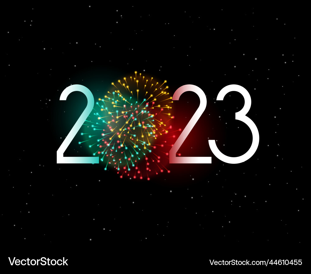 2023 new year event celebration poster Royalty Free Vector