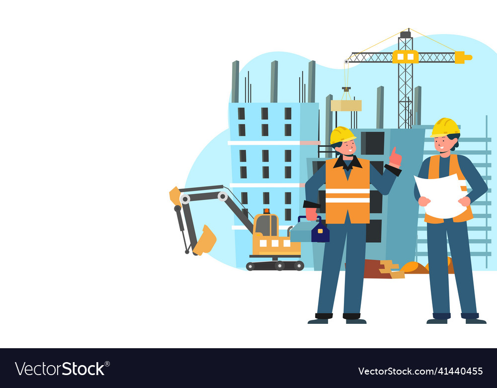 Engineering construction concept Royalty Free Vector Image