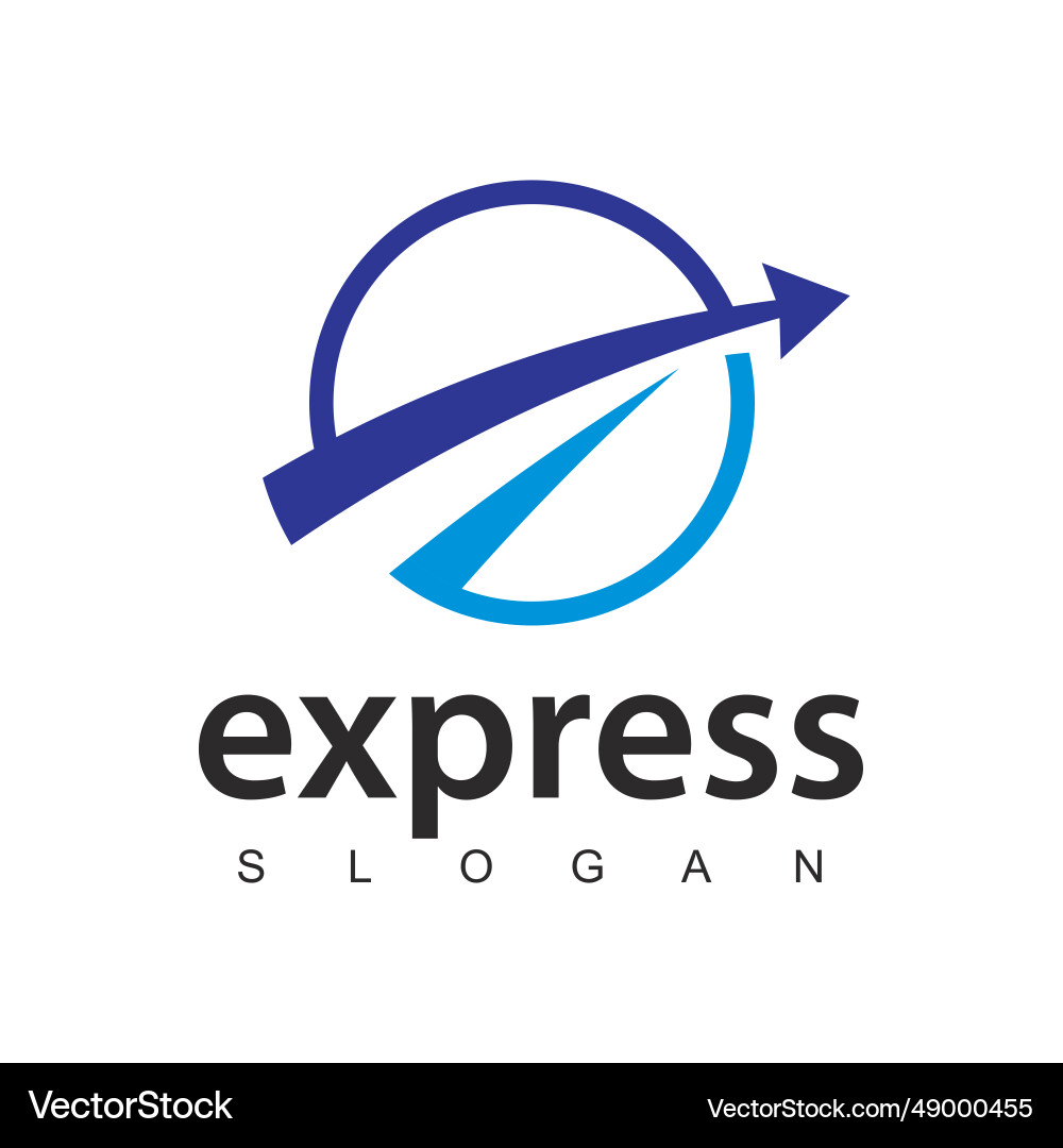 Express logo designs transport logistic delivery Vector Image