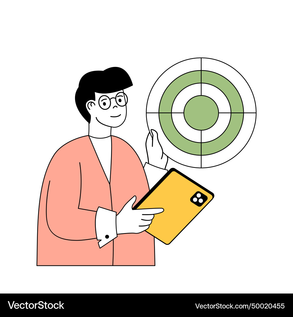 Time management concept with cartoon people Vector Image