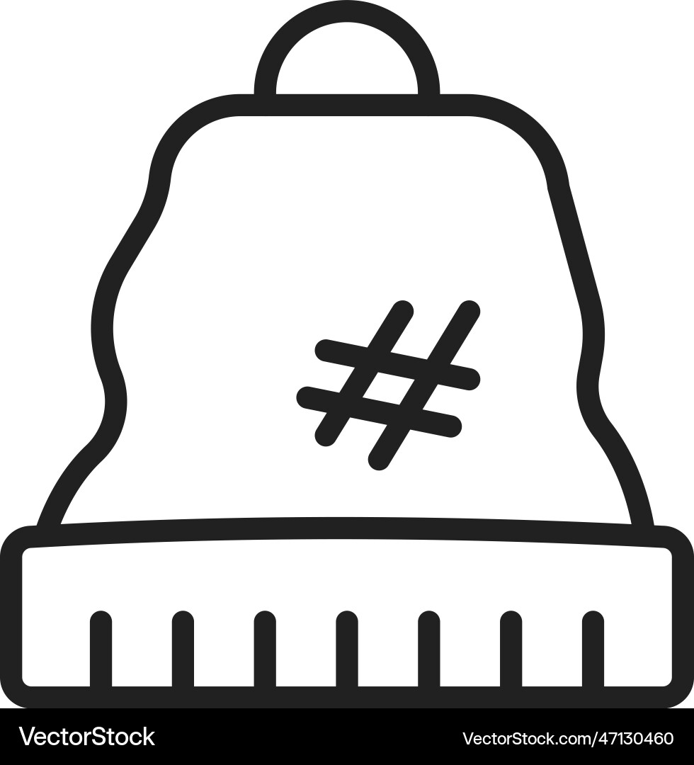 Beanie icon image Royalty Free Vector Image - VectorStock
