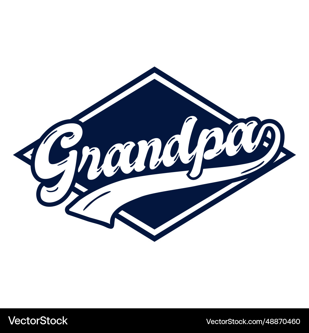 Grandpa badge sticker Royalty Free Vector Image