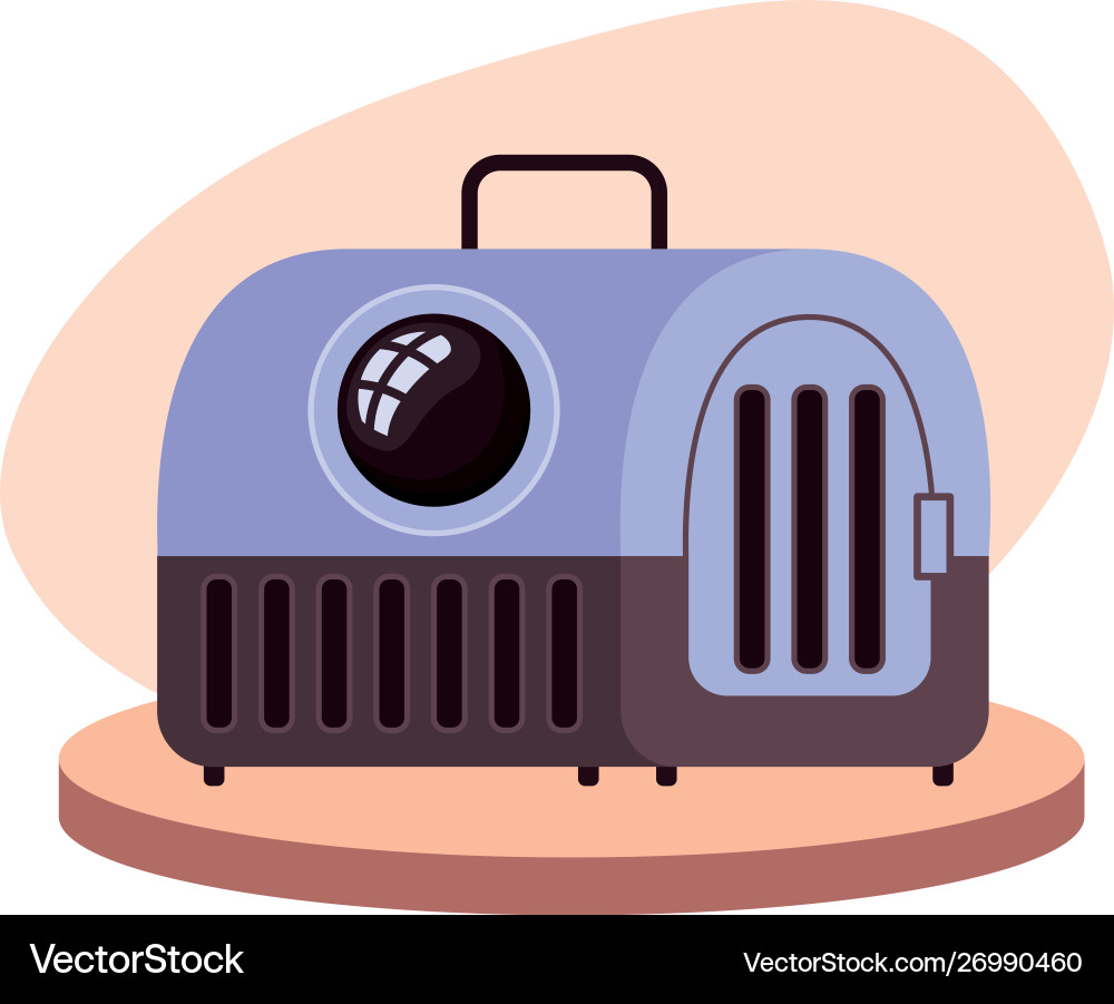 Pet transport box on white background Royalty Free Vector