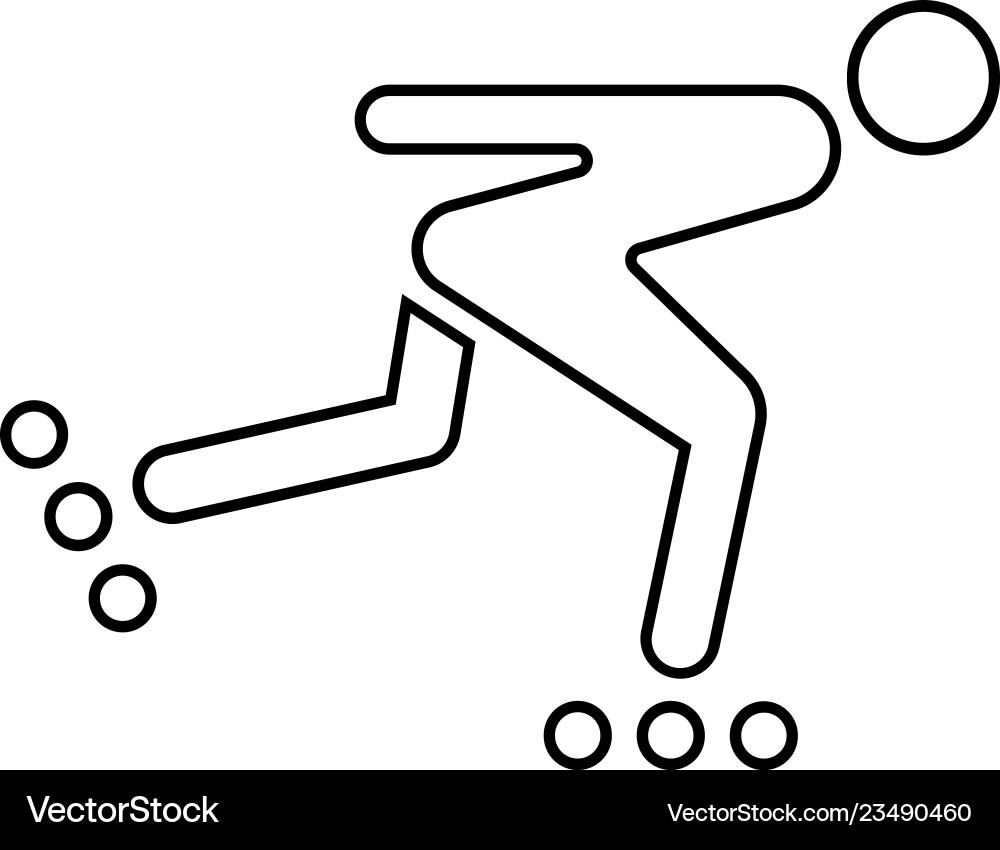 Skating icon Royalty Free Vector Image - VectorStock