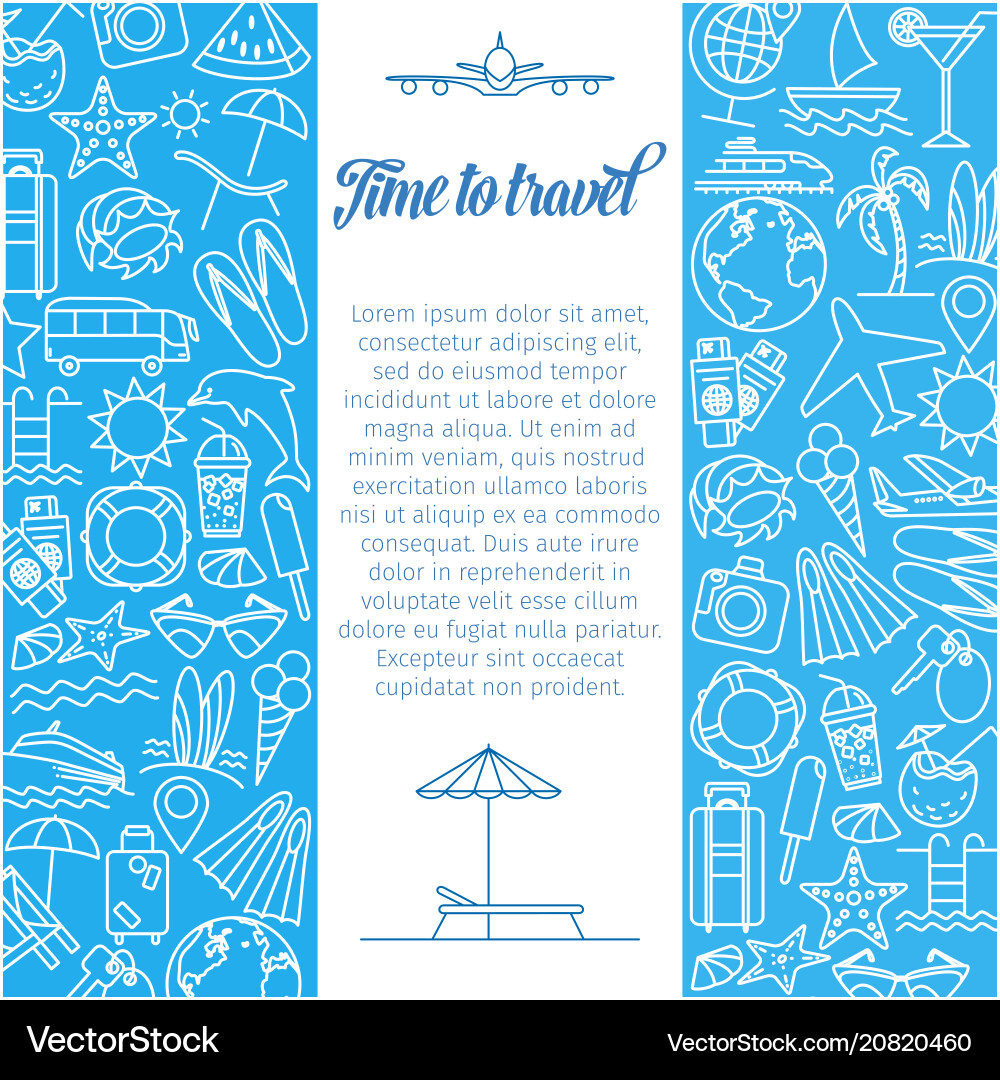 Time to travel background Royalty Free Vector Image