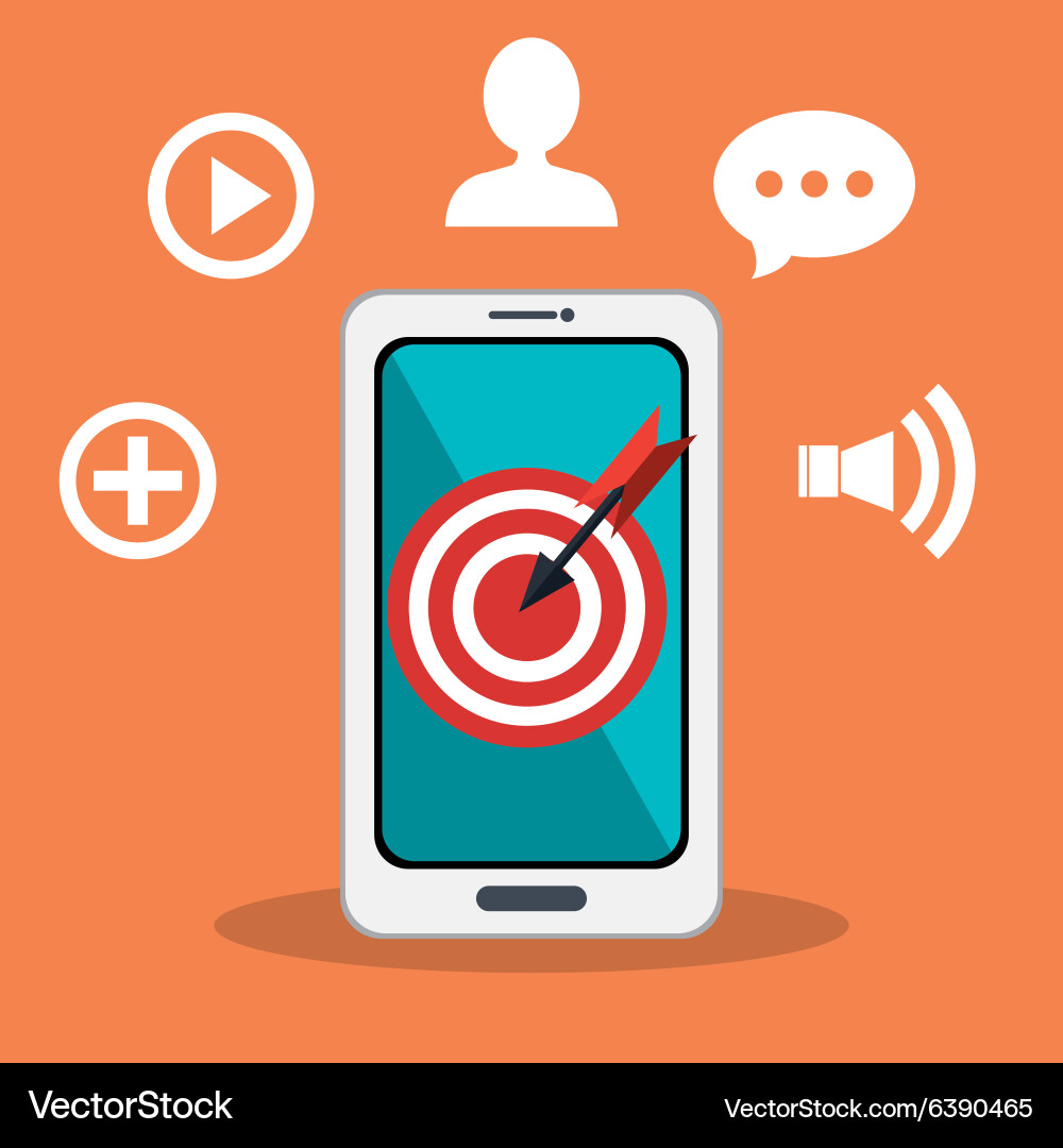 Digital marketing and advertising Royalty Free Vector Image