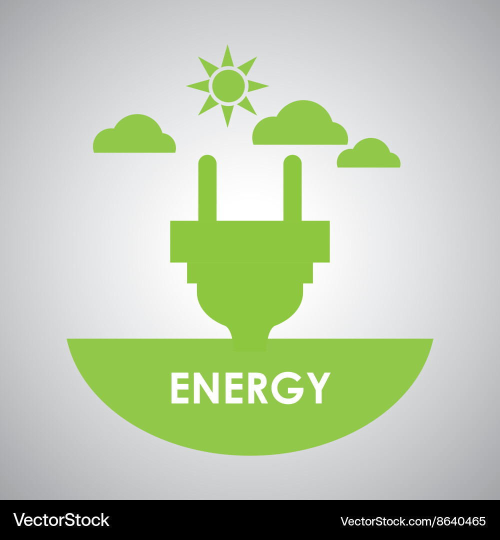 Ecology design protection icon green concept Vector Image