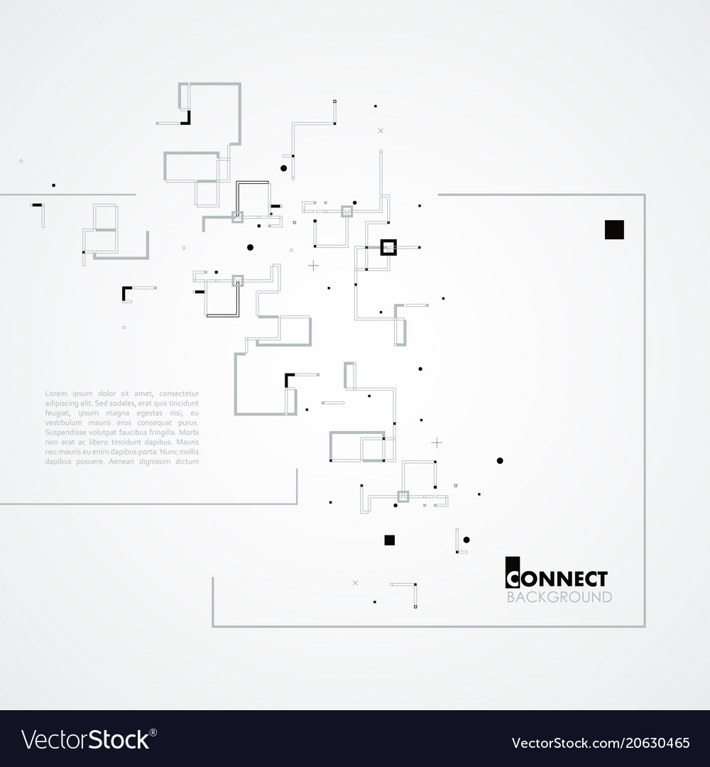 Line square circle elements Royalty Free Vector Image