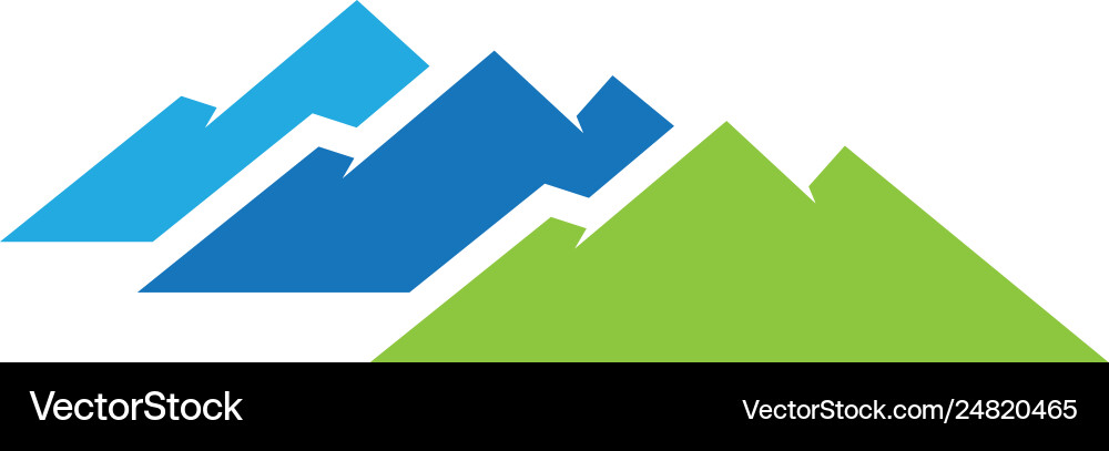 Mountain symbol Royalty Free Vector Image - VectorStock