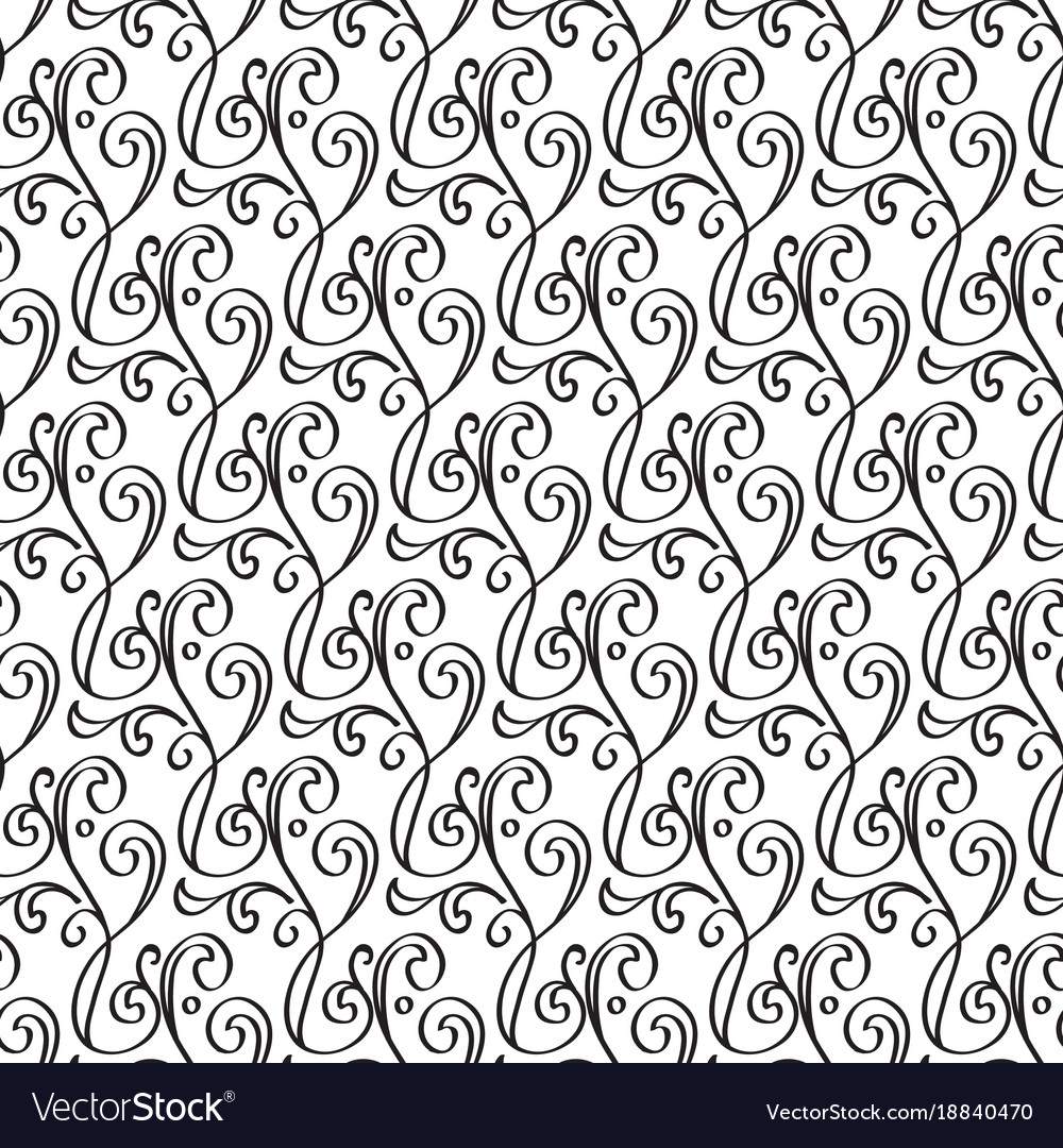 Abstract Monochrome Seamless Pattern Royalty Free Vector