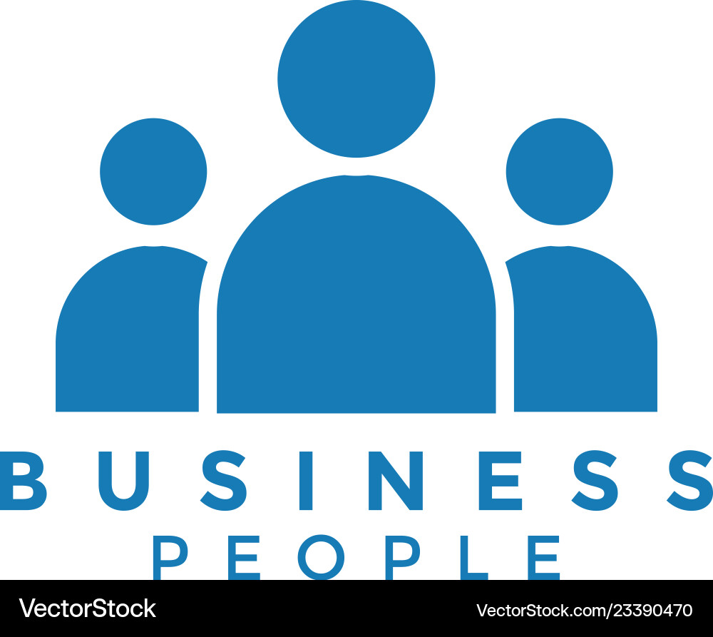 Business people logo icon element design template Vector Image