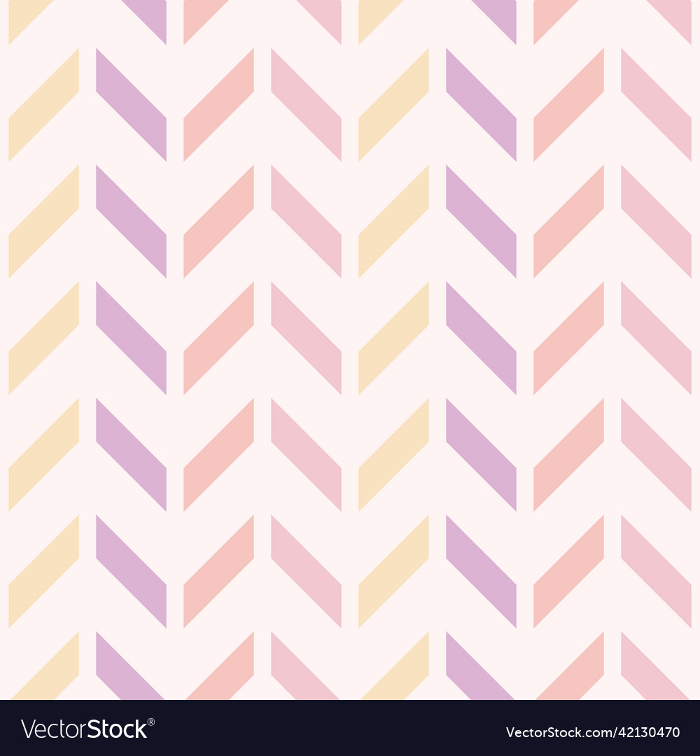 Geometric chevron pattern pastel abstract Vector Image