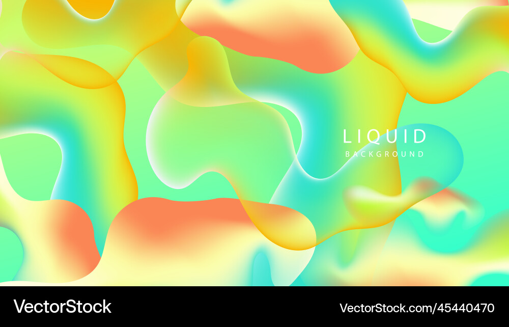 Modern colorful vivid vibrant gradient liquid Vector Image