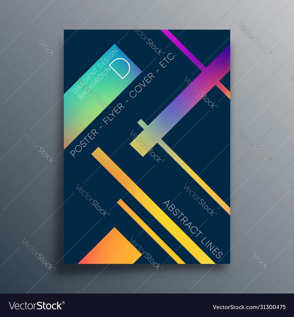 Abstract background design with linear gradient Vector Image