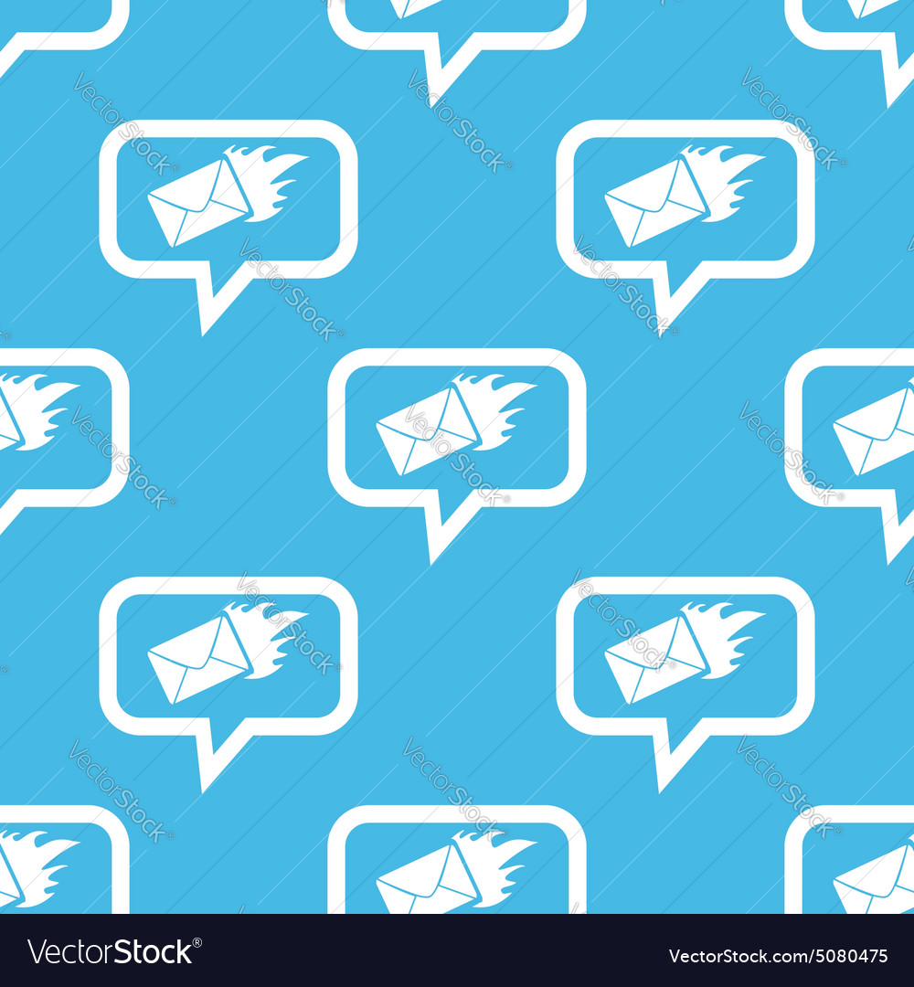 Burning letter message pattern Royalty Free Vector Image
