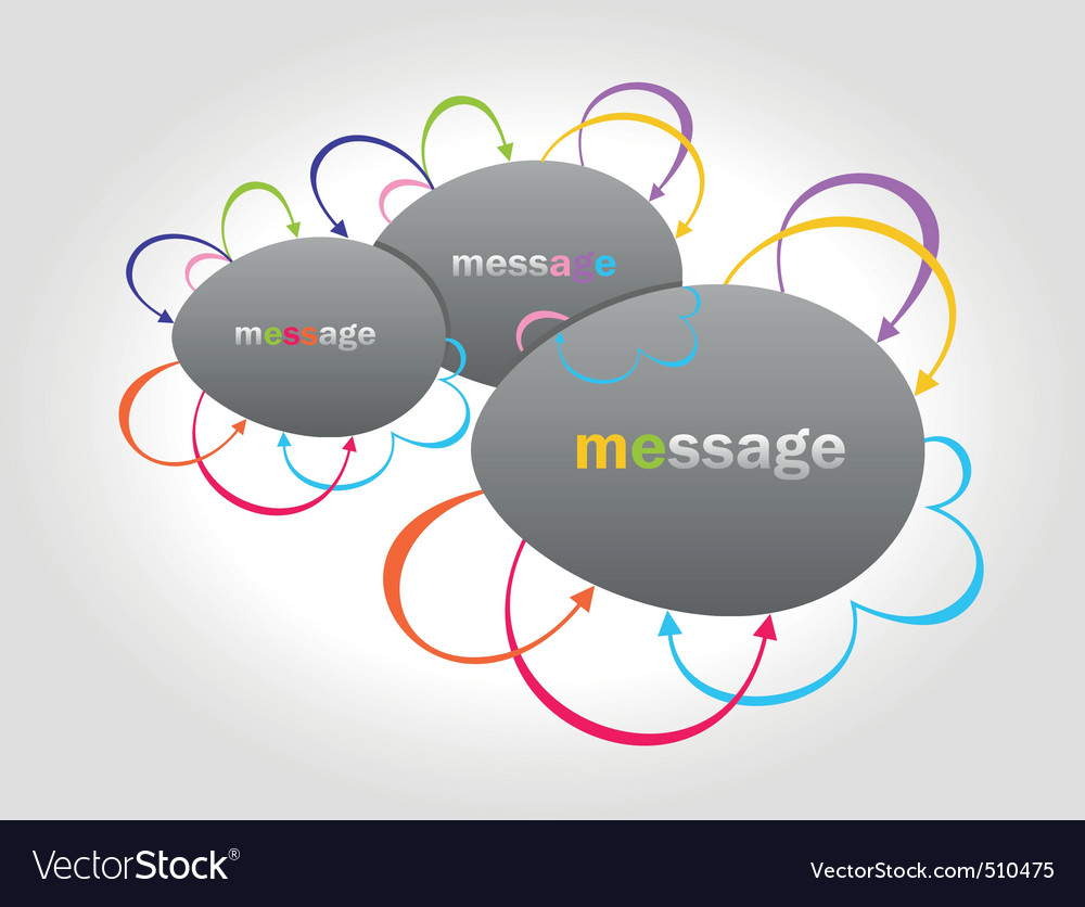 Colour arrows set speech bubbles Royalty Free Vector Image Colour arrows set speech bubbles Royalty Free Vector Image