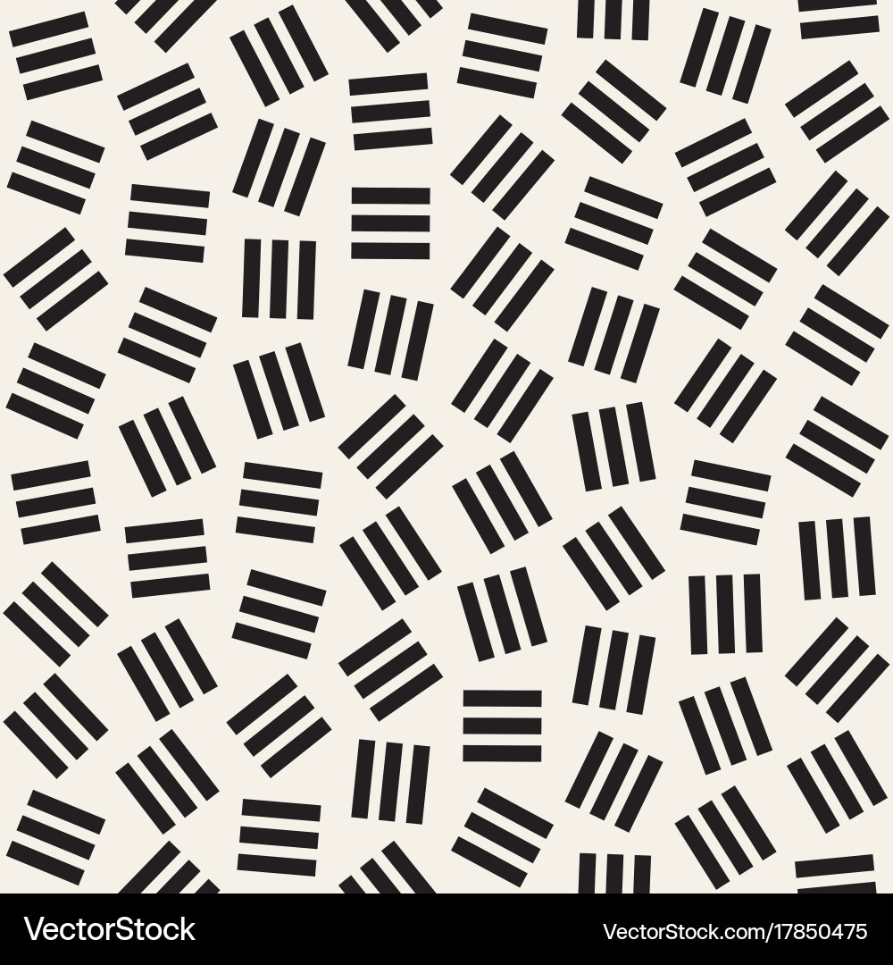 Geometric scattered shapes seamless black Vector Image