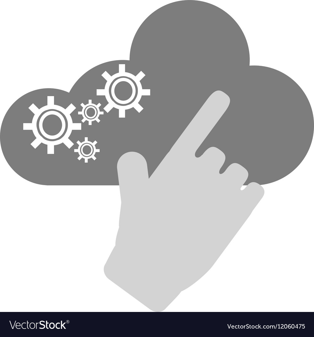 Isolated cloud computing design Royalty Free Vector Image