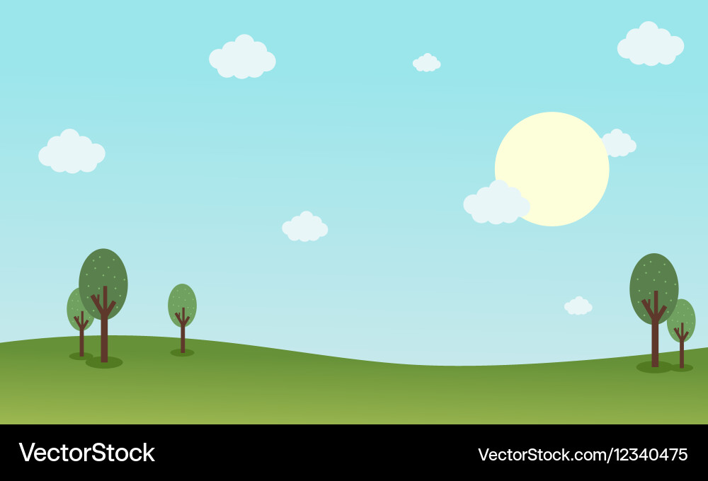 Landscape of nature backgrounds Royalty Free Vector Image