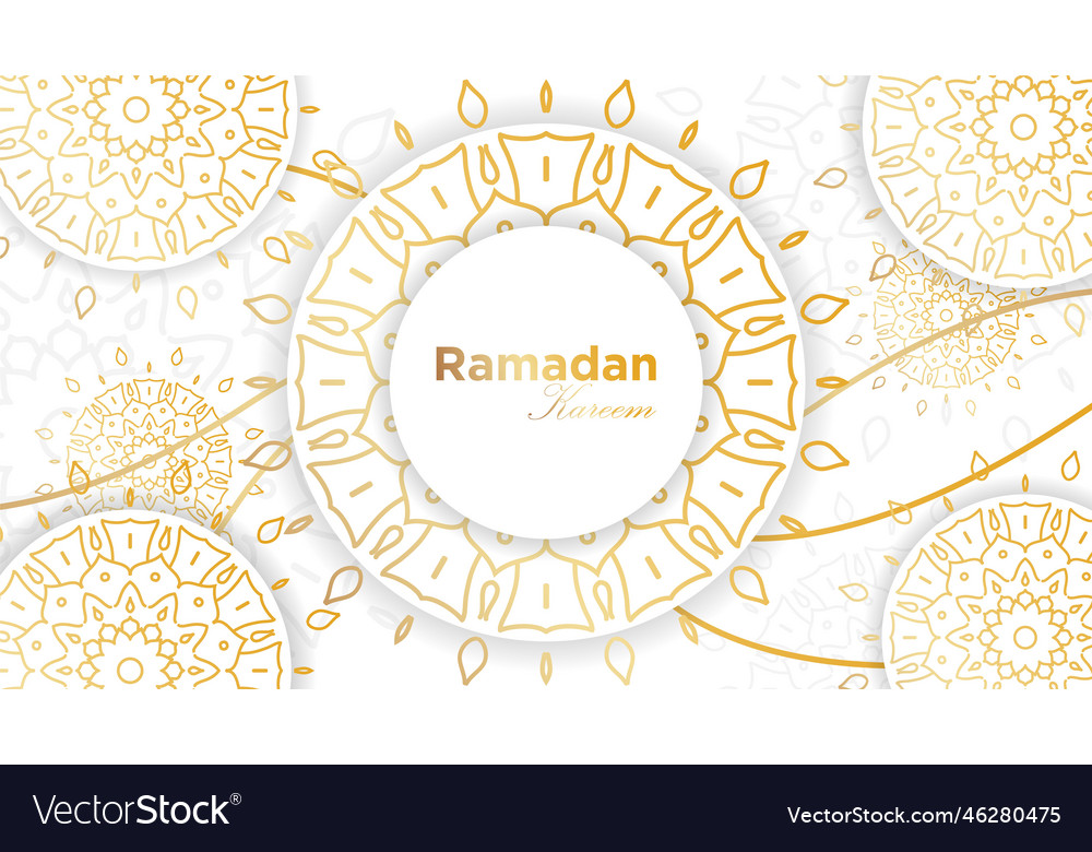 Luxury ramadan background with islamic golden Vector Image Luxury ramadan background with islamic golden Vector Image