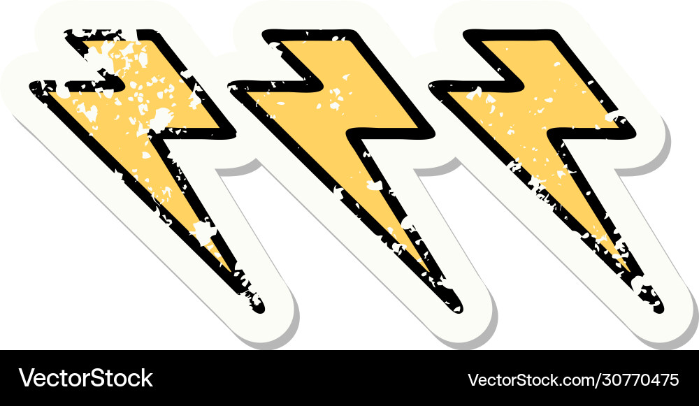 Traditional distressed sticker tattoo Royalty Free Vector