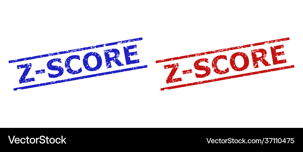 Z-score watermarks with grunged style and parallel