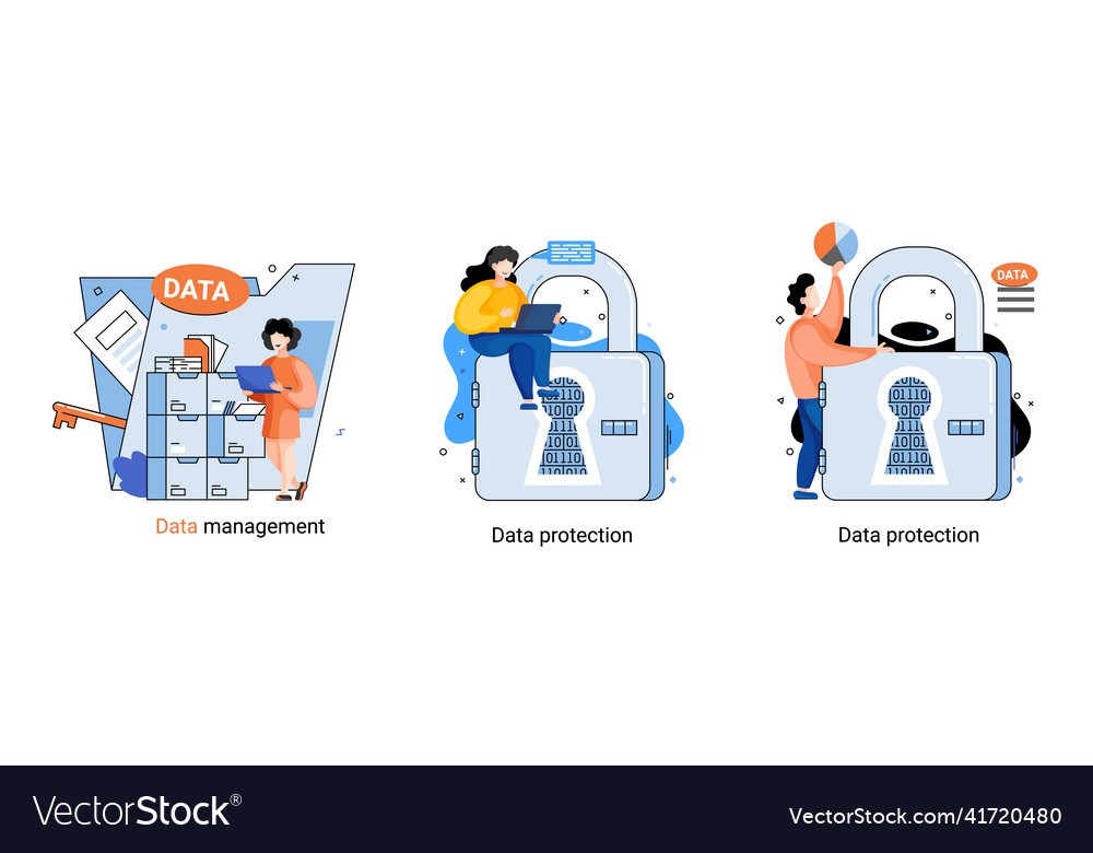 Big data analytics platform data management Vector Image