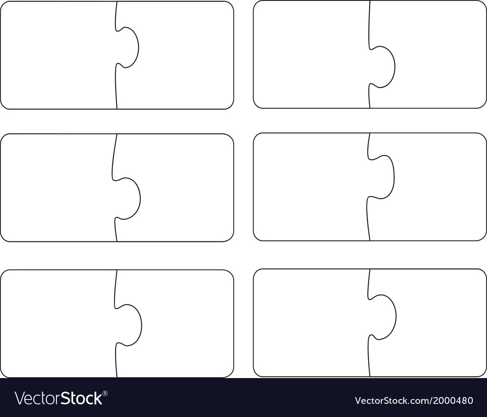 Blank 3 Piece Puzzle Template