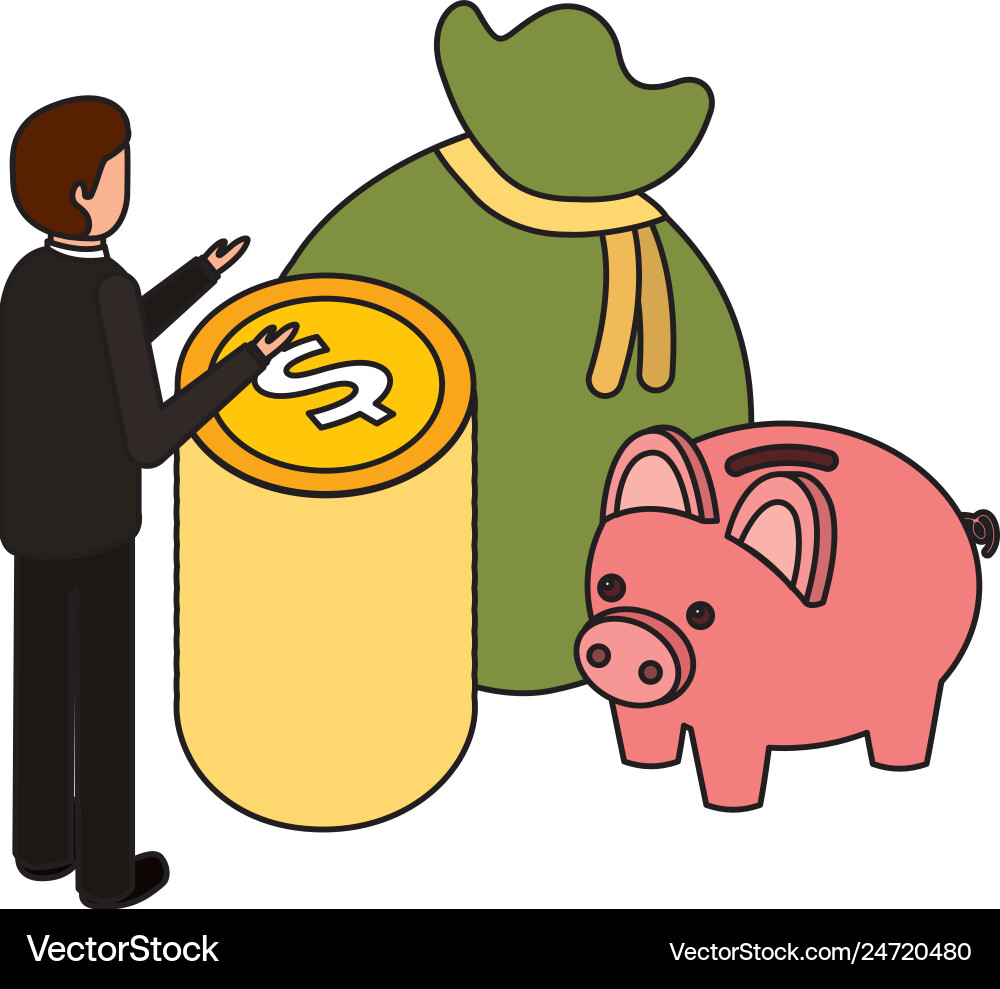 Business financial money Royalty Free Vector Image