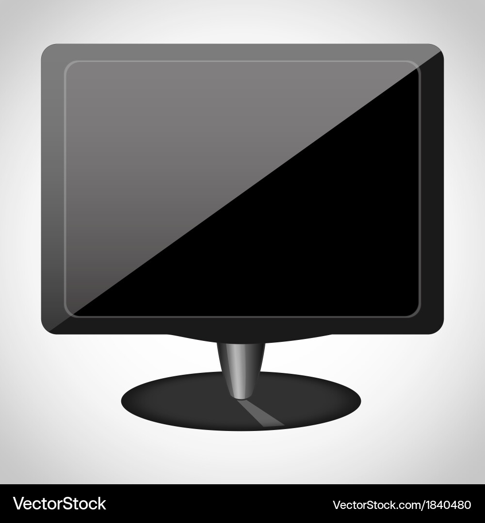 Computer monitor icon for websites ui Royalty Free Vector