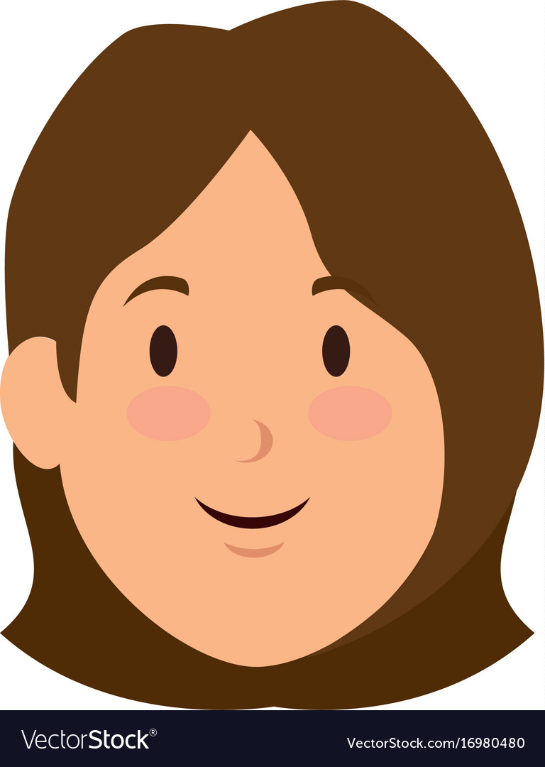 Woman cartoon smiling Royalty Free Vector Image