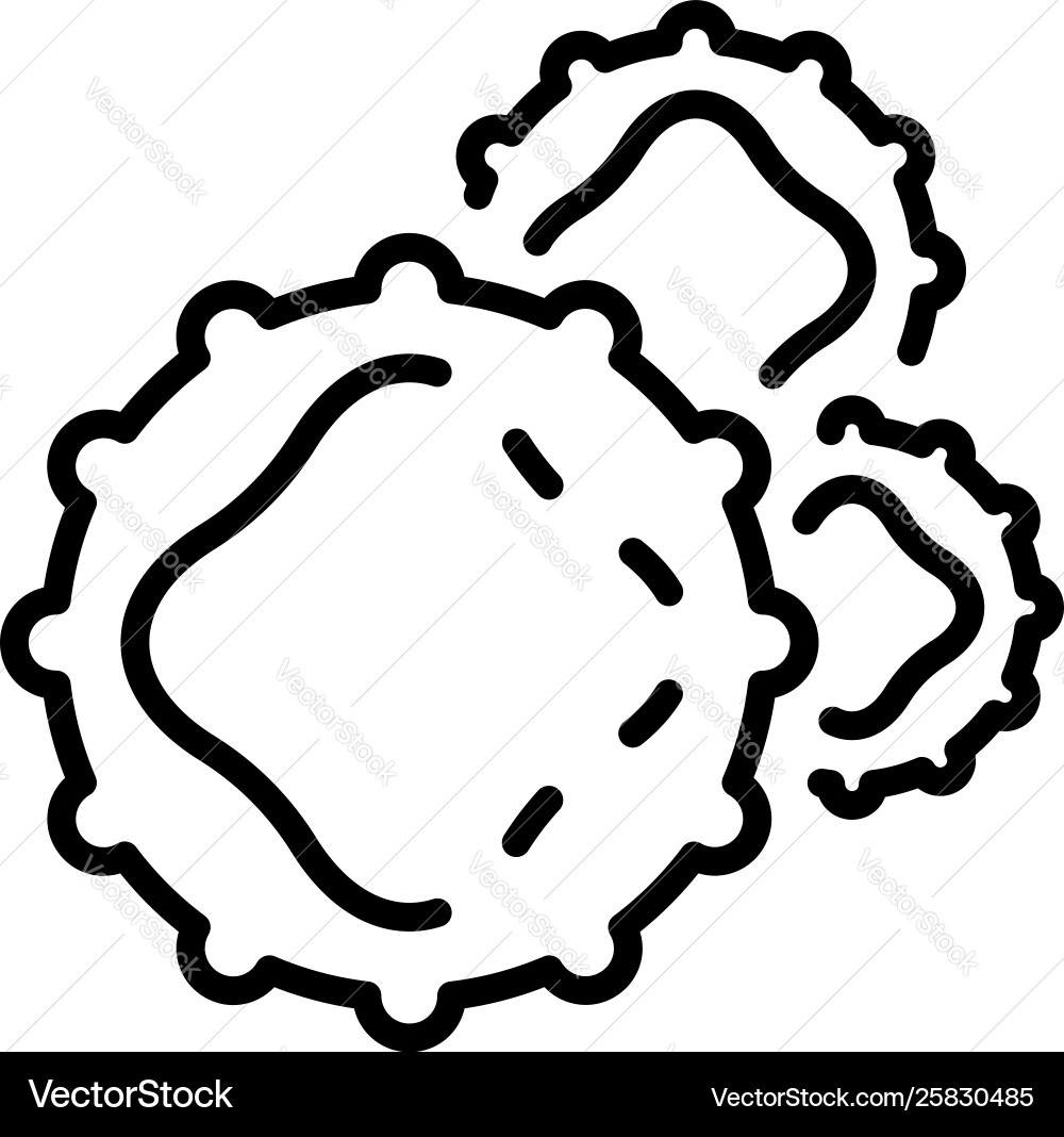 Bacteria spores icon outline style Royalty Free Vector Image